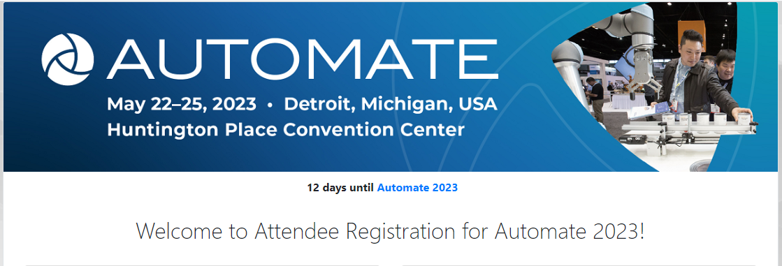 Don't Miss the Automation Show in Detroit May 22-25, 2023