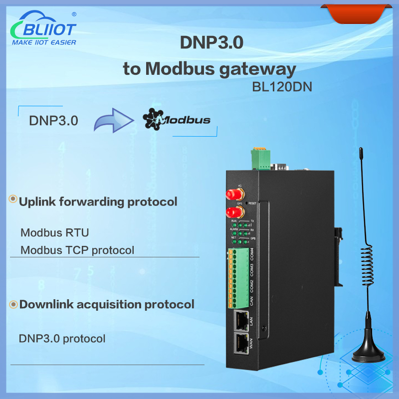 BL120DN DNP3.0 to Modbus Gateway
