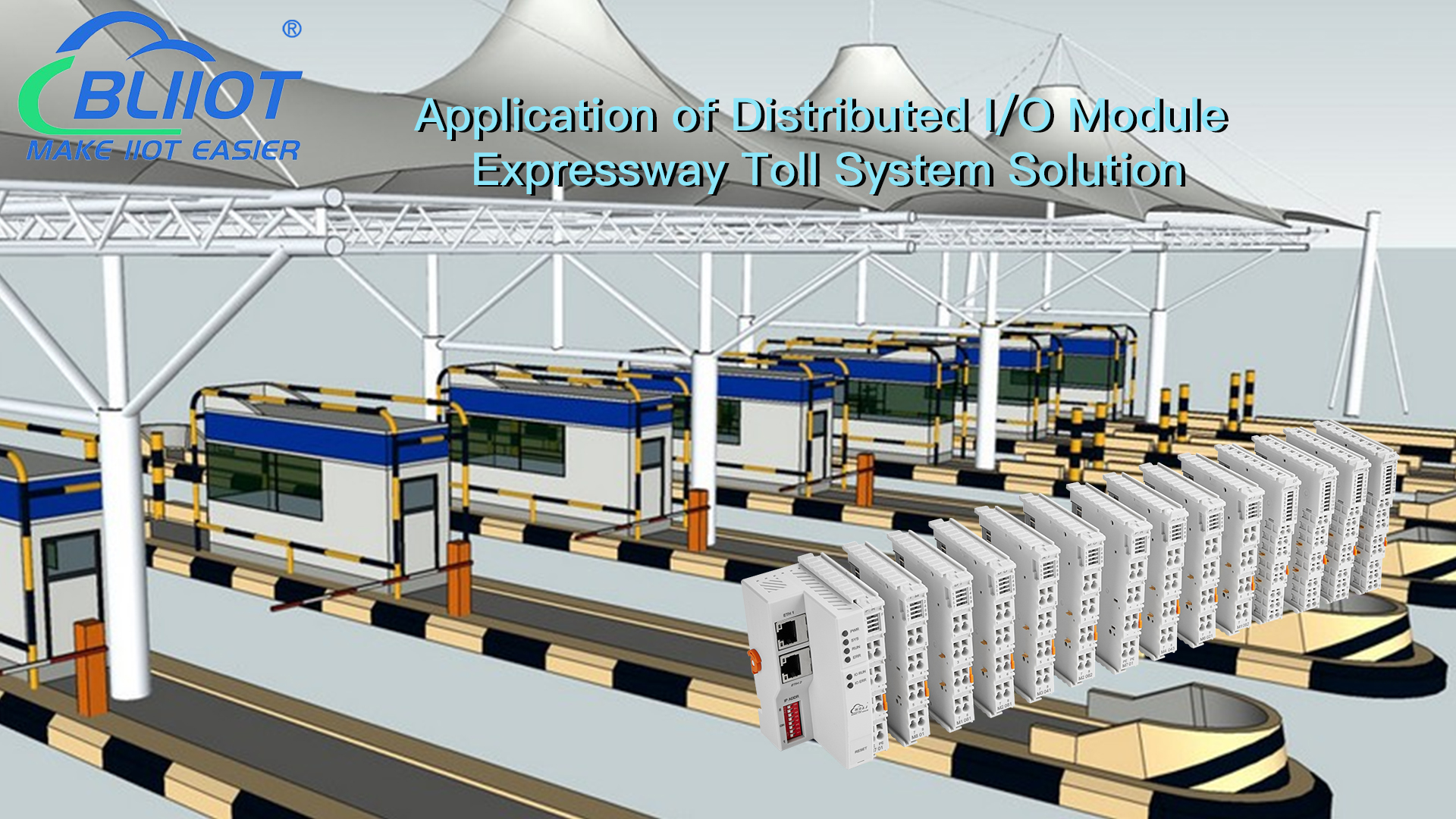Application of Distributed I/O Module in Expressway Toll System